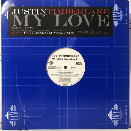 JUSTIN TIMBERLAKE - MY LOVE (12") 2006!!! RARE!!! T.I. + TIMBALAND ...