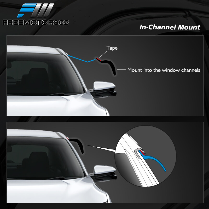 2006-2011 Chevy HHR In Channel Style Window Visors Rain Sun Guard ...