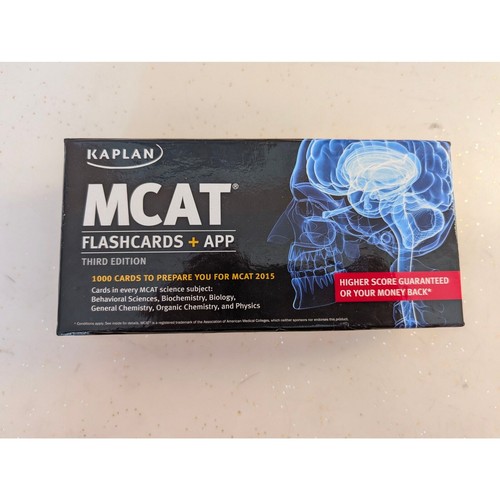 NIB Kaplan MCAT Flashcards 3rd Edition 3000 Cards Unsealed 2015 Test ...