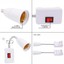 E27 Socket Adapter Flexible Extension Lamp Light Bulb Holder with On ...