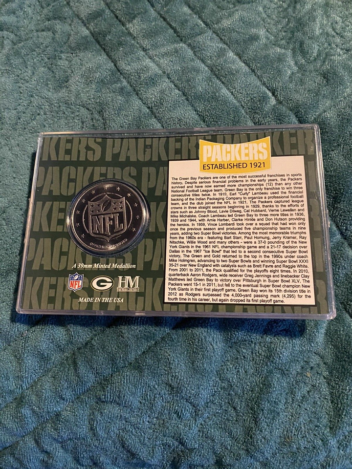 Green Bay Packers Team Coin Established 1921 Highland Mint | eBay