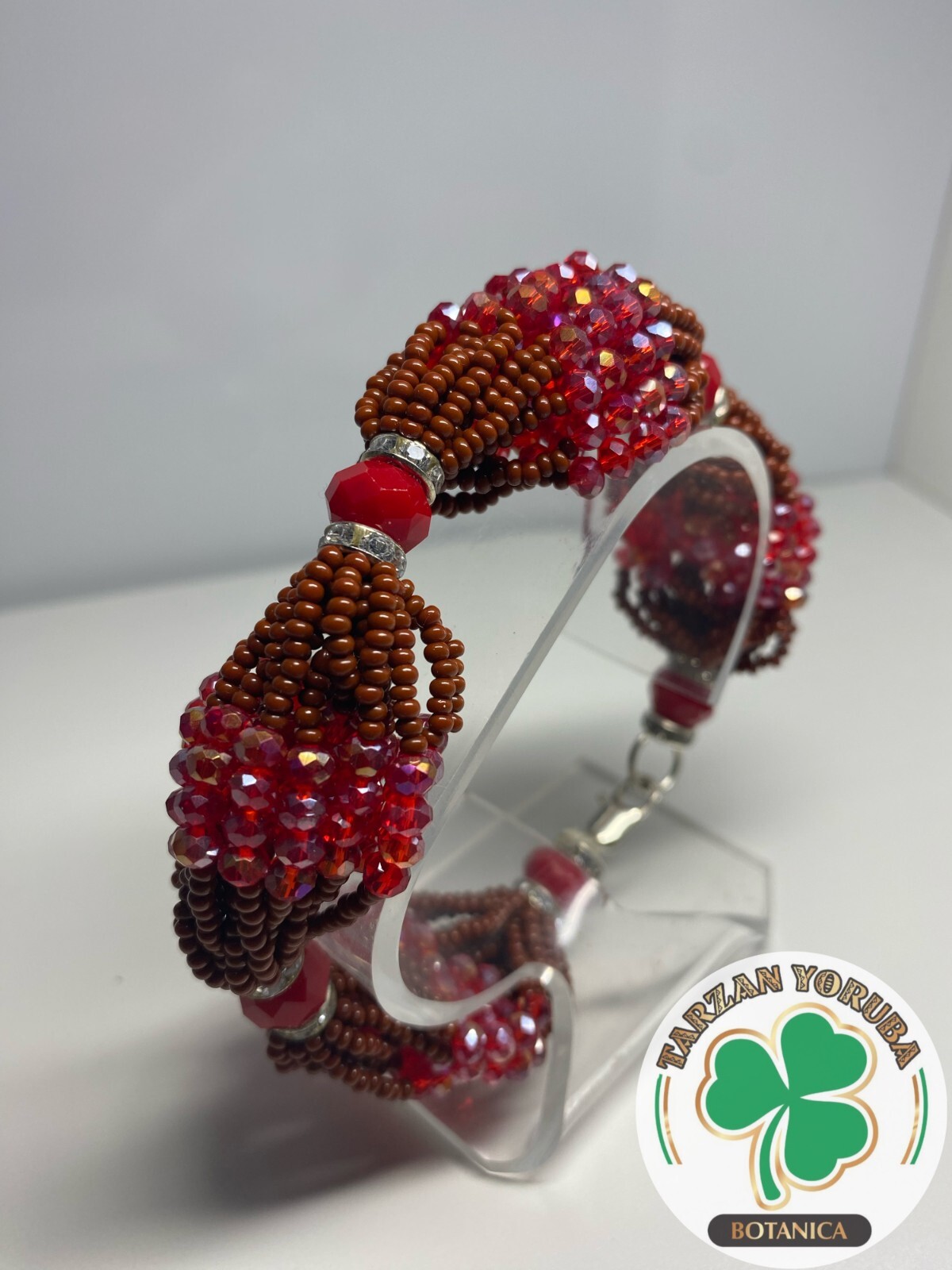 Ide Ilde de 18 Hilo 9" Elegua Ogun Oya cristal glass fino religion ...