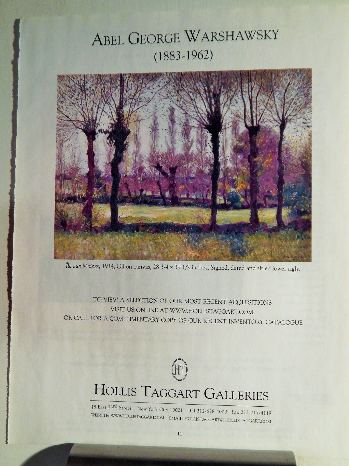 ABEL GEORGE WARSHAWSKY ART PIECE VTG ORIG 2002 ADVERTISEMENT | eBay