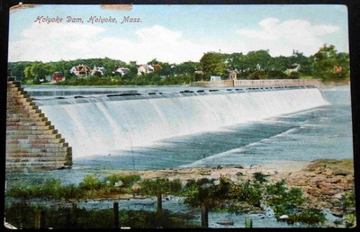 1900-07 Holyoke Dam Hadley Falls Dam Station, Connecticut River ...