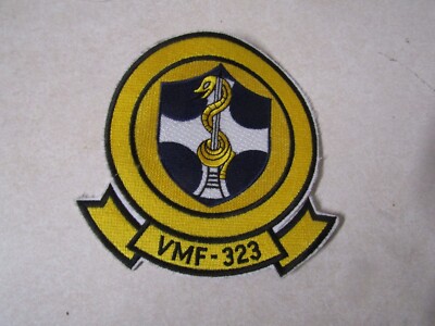MILITARY PATCH VINTAGE US MARINE CORPS FIGHTER ATTACK SQUADRON VMF-323 ...