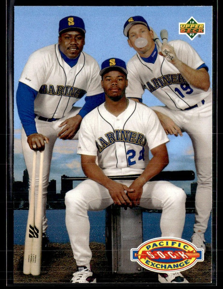 1993 Upper Deck #55 Pacific Sock Exchange Ken Griffey Jr. Mariners Card ...