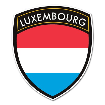 2 x Luxembourg Badge Vinyl Stickers Travel Luggage #10415Â | eBay UK
