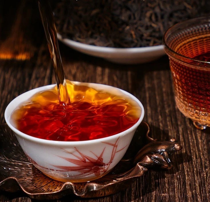 1000g MengHai BanZhang GongTing Puerh tea bulk pu'erh Ripe ChenXiang ...