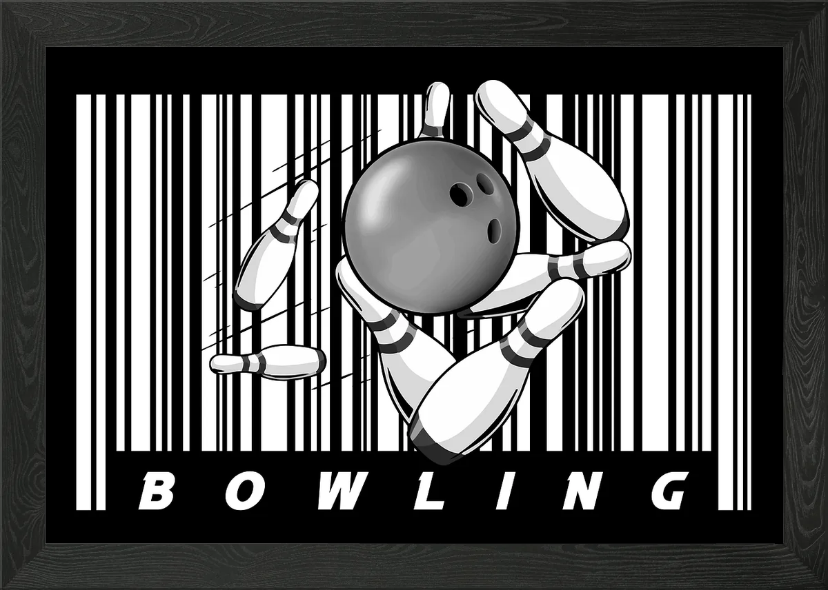 Bowling Framed Wall Art Poster Canvas Print Picture | eBay UK