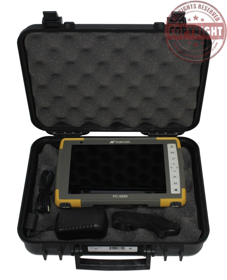 TOPCON FC-5000 DATA COLLECTOR TABLET FOR SURVEYING MAGNET FIELD, GNSS ...