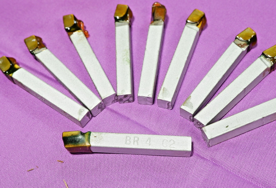 Brazed Carbide Tool Bit, BR4, Grade C2 - 1/4 sq - 10 pack - Delivered ...