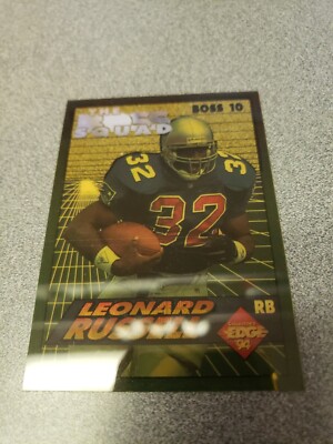 1994 Collector's Edge Boss Squad Patriots Football Card #10 Leonard ...