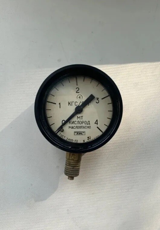 Vintage Manometer USSR МРа 4 Soviet 1985 Pressure meter Original | eBay