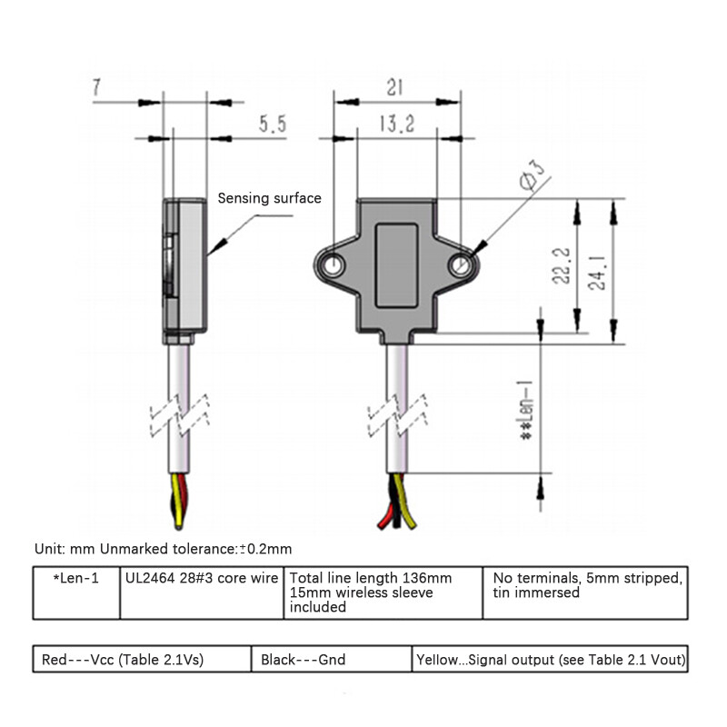 3.3V-5V Non contact Water Level Sensor Capacitive Liquid Level Sensor ...