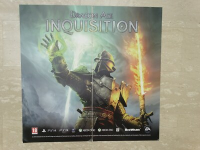 Poster A Deux Bandes 77x77 CM Dragon Age Inquisition Original Affiche ...