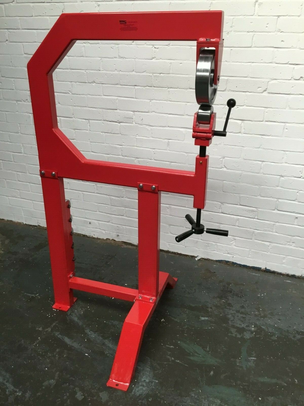 WNS English Wheel Wheeling Machine 710mm x 1.5mm 1 Top Roll 6 Bottom ...