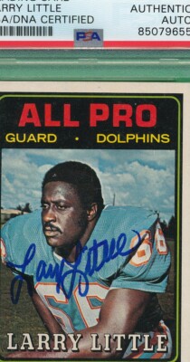 PSA/DNA SIGNED LARRY LITTLE HOF 1974 TOPPS #123 AUTO AUTOGRAPH GRADED ...