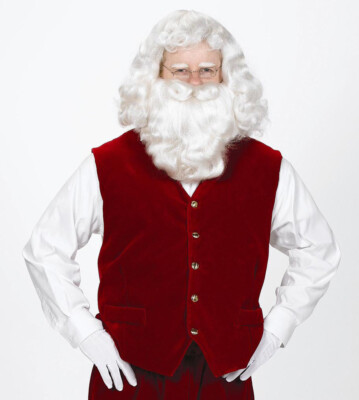 Velvet Santa Vest With Buttons - Halco | eBay