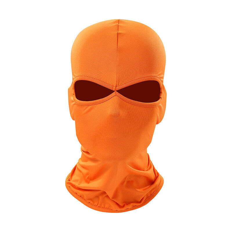 2 Hole Balaclava Full Face Mask Beanie Ski Sun Hood Motorcycle Cycling ...
