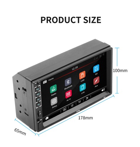 7" Inch Car Stereo Radio HD Mp5 Player Touch Screen Bluetooth Radio ...