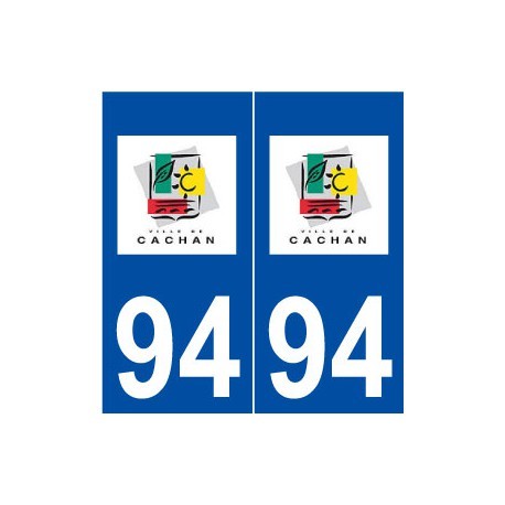 94 Cachan logo autocollant plaque stickers ville | eBay
