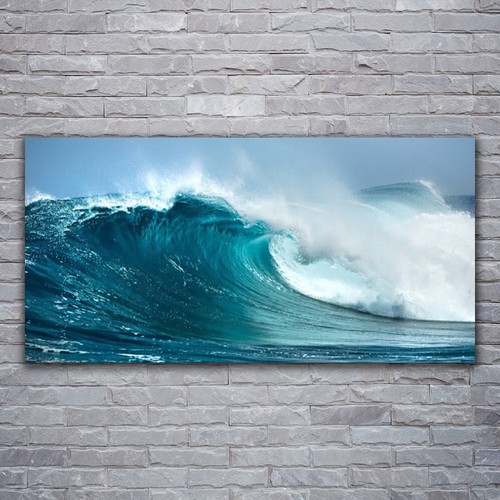 Photo sur toile Tableau Image Impression 120x60 Paysage Vague | eBay