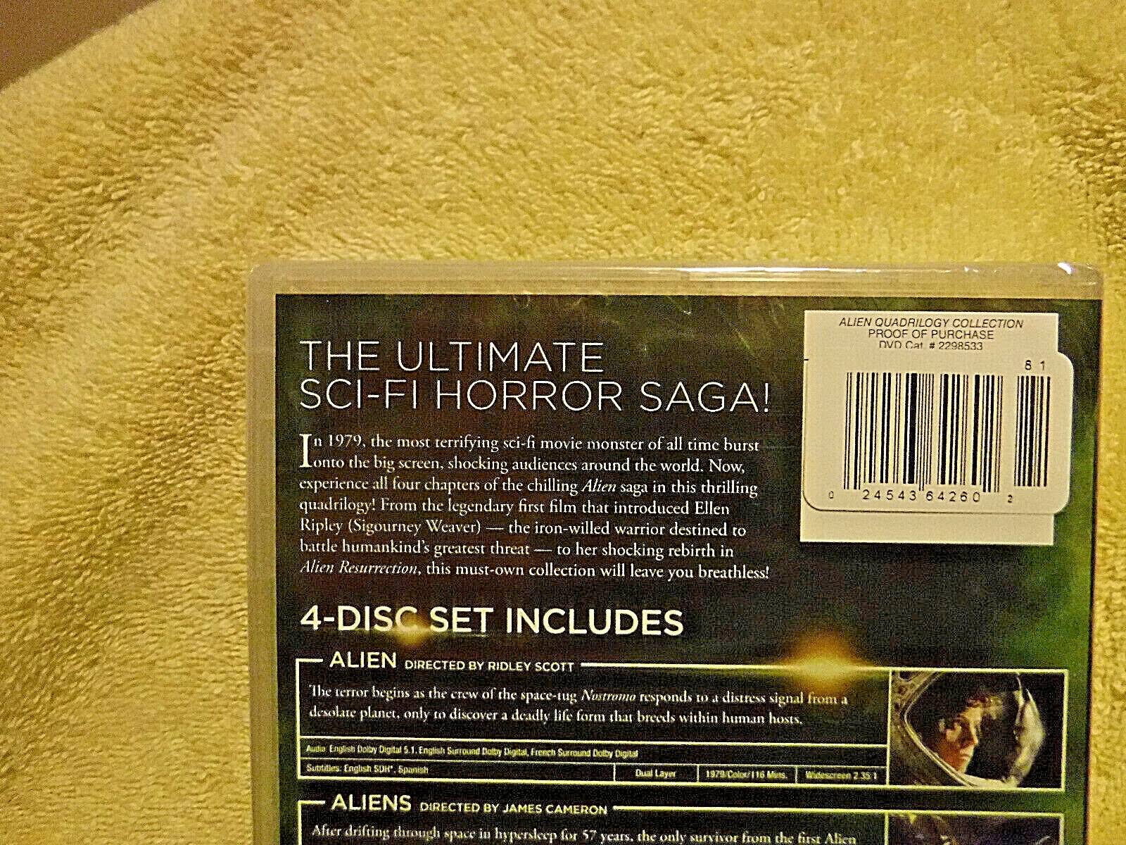 NEW/SEALED 4 DVD SET! ALIEN QUADRILOGY 4 FILM SCI-FI/HORROR SET! 493 ...