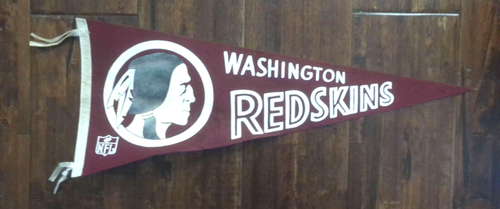 VINTAGE NFL FOOTBALL WASHINGTON REDSKINS FELT PENNANT circa 1960s | eBay