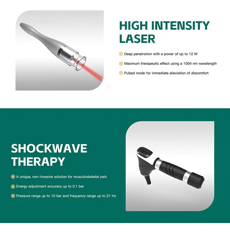 Pneumatic Shockwave Therapy Machine Pain Relief Shock wave 1064 Laser ...