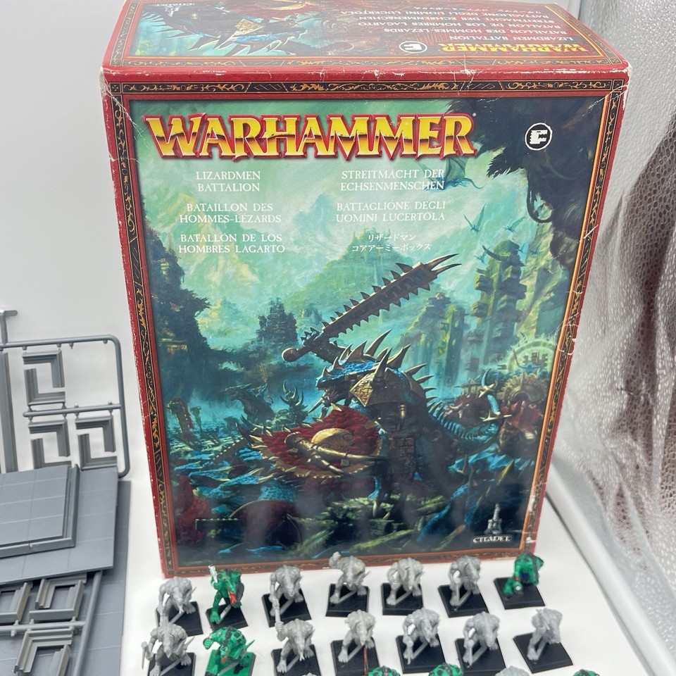 Warhammer Fantasy Lizardmen Lot Plus Box and Extras Games Workshop | eBay
