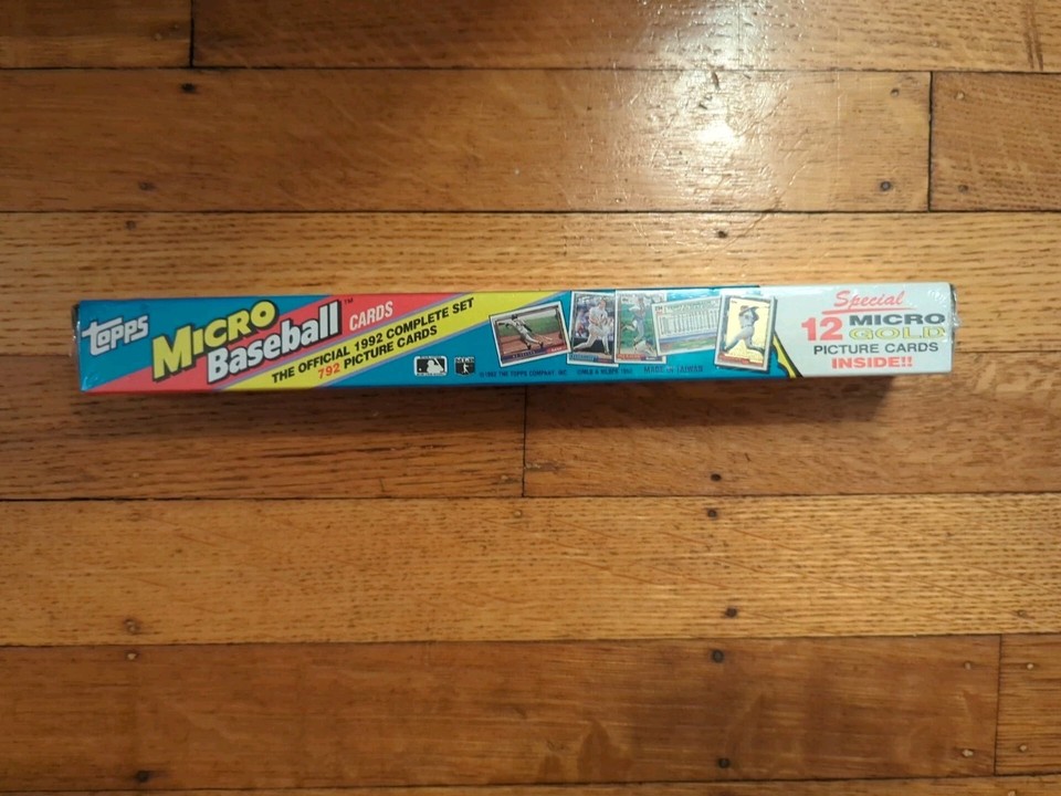 1992 Topps Micro Baseball Complete Set - Factory Sealed Box - Plus 12 ...