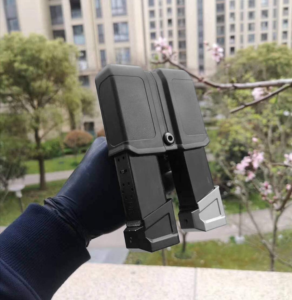 Universal OWB Double Magazine Pouch For 9mm/.40 Dual Stack Magazine ...