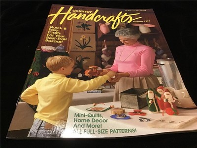 Country Handcrafts Magazine Bazaar 1991 Quick & Easy Crafts | eBay