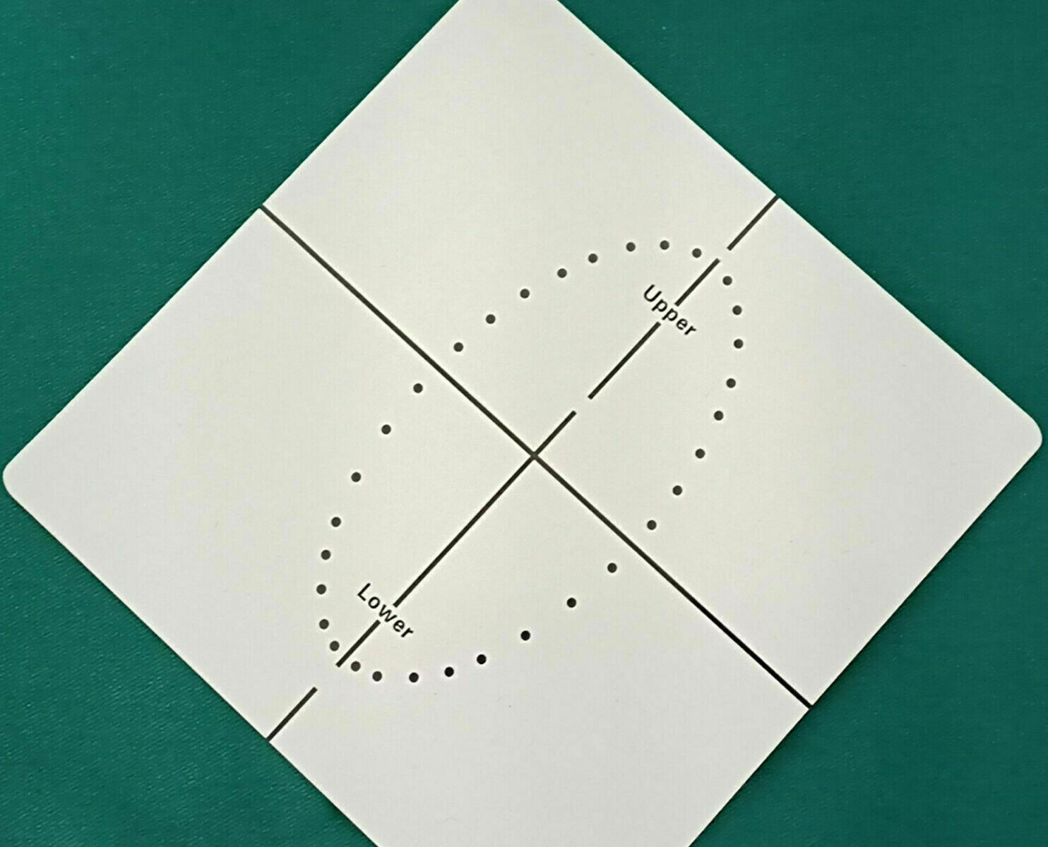 Dental Rubber Dam Template Sheets Punch Hole Guide Plate Permanant ...