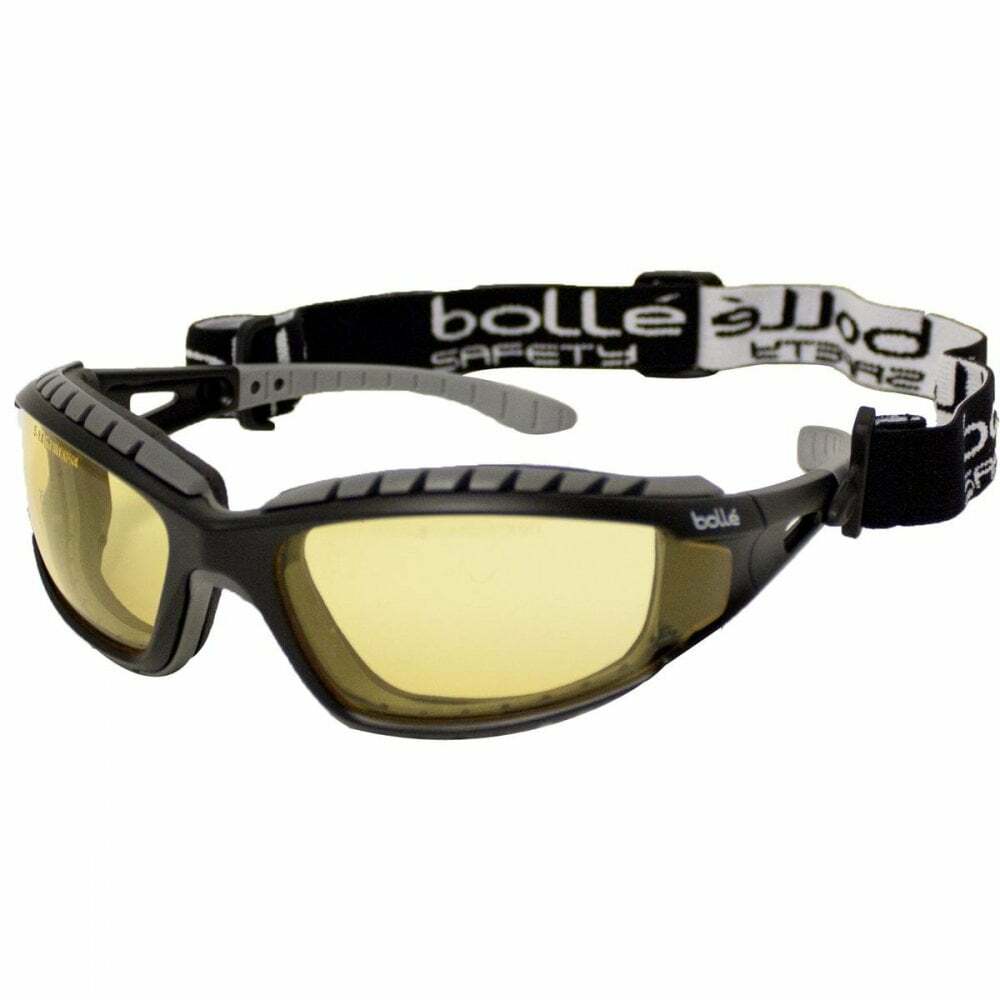 Bolle TRACKER II Safety Glasses Goggles Anti Mist & Scratch Case Bag ...