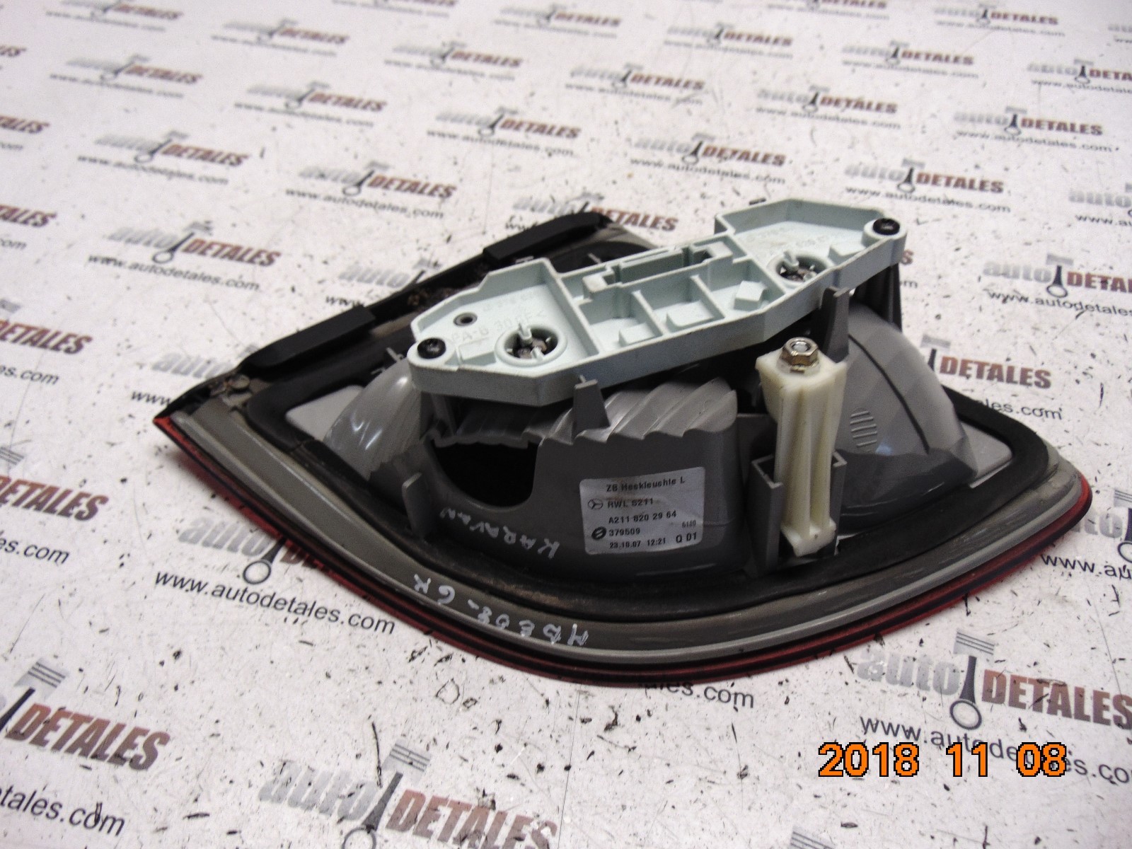 Mercedes E Class S211 rear tail light left inner A2118202964 used 2008 ...