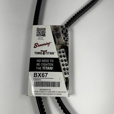 BX67 Browning EPDM Notched Belt | eBay