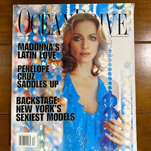 Pre Owned Ocean Drive Magazine December 2001 Madonna No Label | eBay