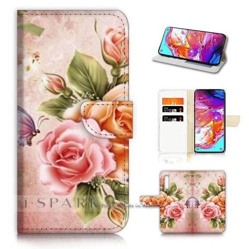 ( For Telstra Essential Pro ) Flip Case Cover AJ21123 Flower Butterfly ...