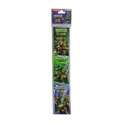 Teenage Mutant Ninja Turtles Crayons 3-pack x 6ct | eBay