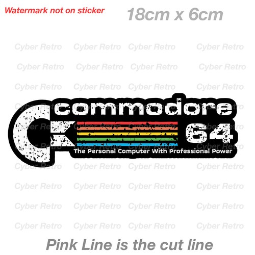 Commodore C64 Logo Vintage Retro Personal Computer Logo Sticker | eBay ...