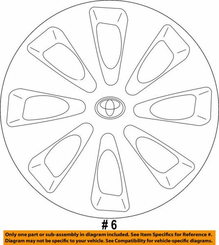 42602-52540 Toyota Cap, wheel 4260252540, New Genuine OEM Part | eBay