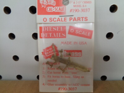 Cal Scale O Scale Detailing Parts: Air Horn, 4 Chime, Nathan K-4, 2-7 ...