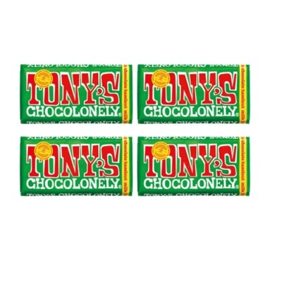 931900 4 X 180G BLOCK TONY'S CHOCOLONELY MILK HAZELNUT CHOCOLATE | eBay
