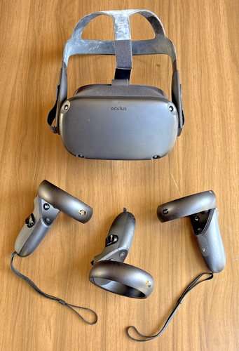 Meta Oculus Quest 1 All-in-one VR Gaming Headset 3 Controllers Black | eBay