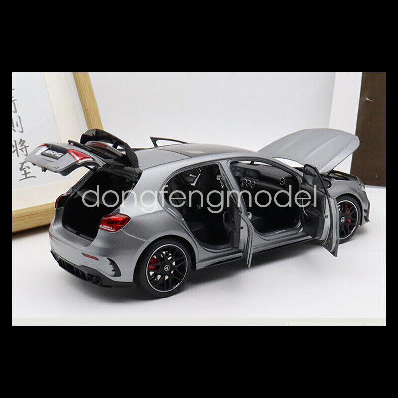 1/18 Mercedes AMG A45 S NZG Silver Diecast Model Toy Collection Car ...