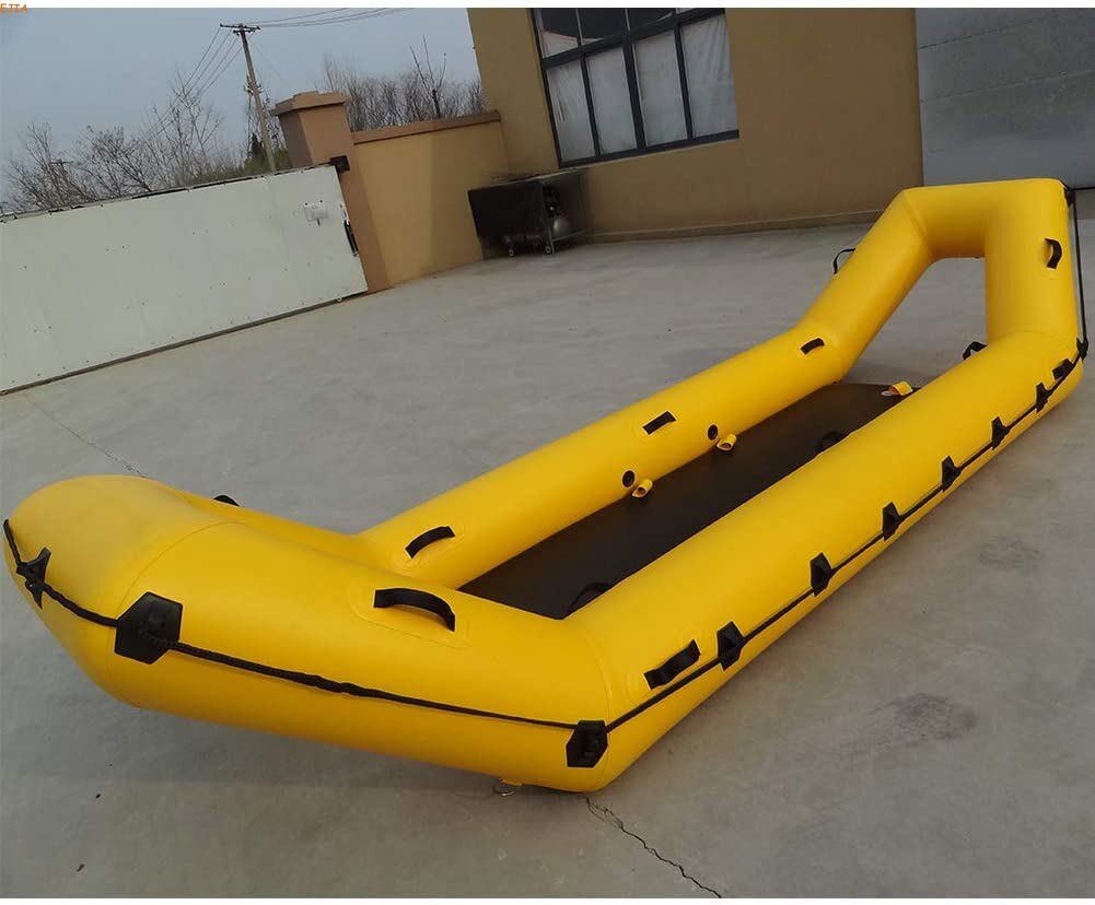Inflatable Ice Rescue Sled Inflatable Rapid Raft Water Rescue Boat Jet ...