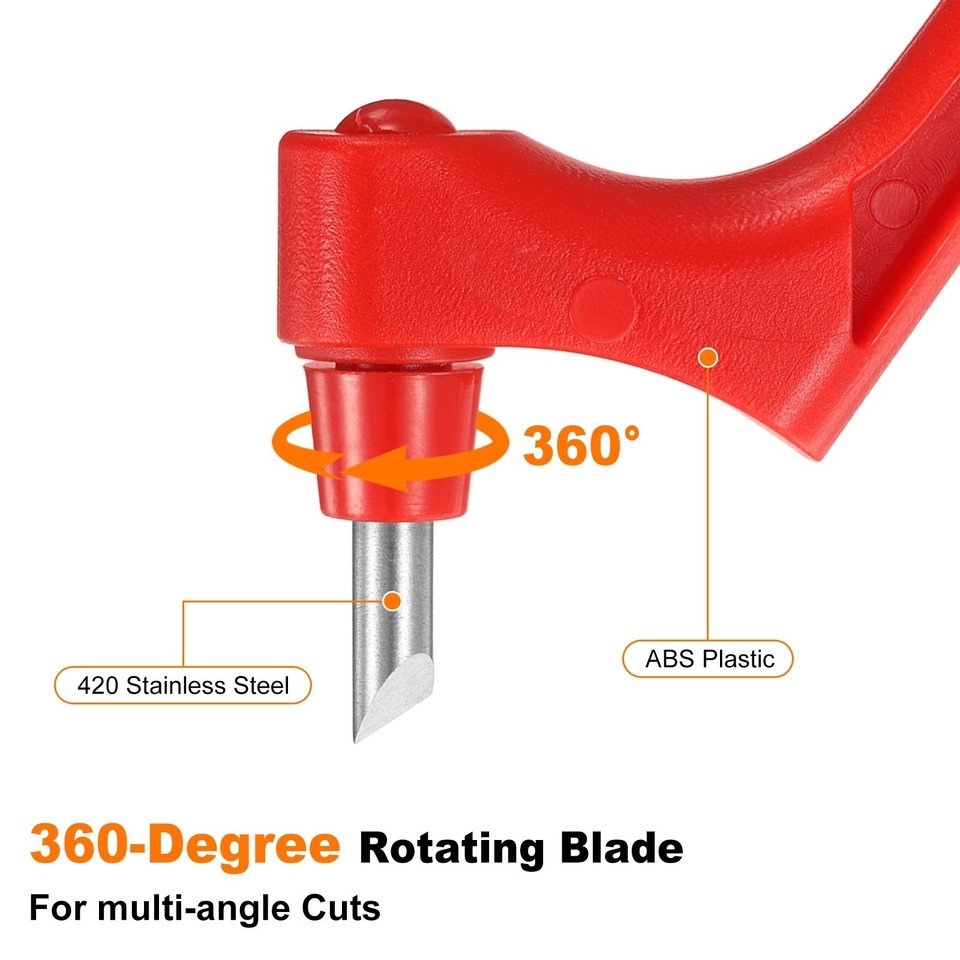 Craft Cutting Tools 15/30/45 Degree Blades 360° Rotating Blade, Red | eBay