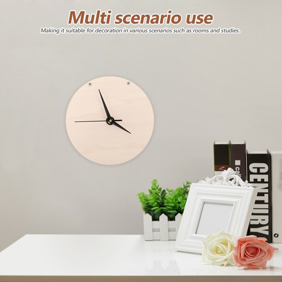 5 Set Wooden Dial Kids Clocks for Bedrooms Decorative Painting Wall ...