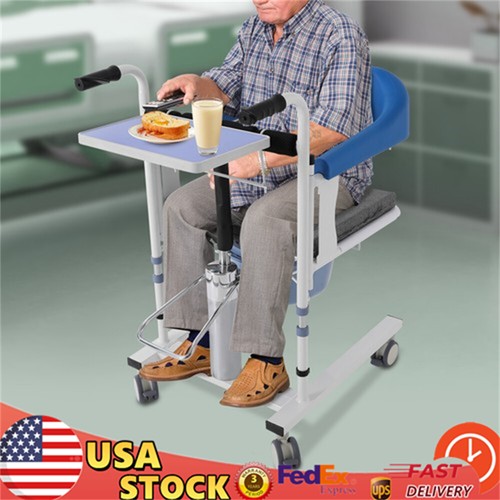 Adjustable Hydraulic Patient Lift Wheelchair Aid Transfer For Elderly ...